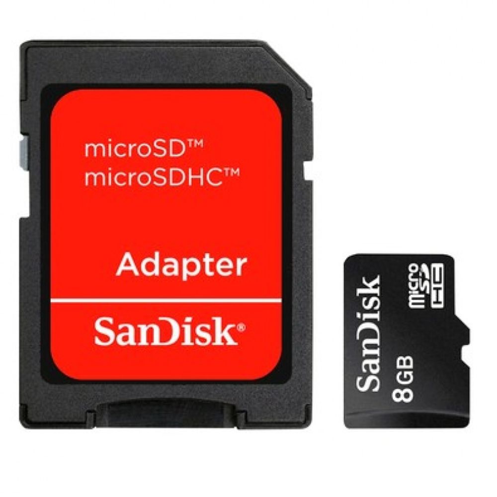 Cartao de Memoria Micro SD Sandisk 8GB Classe 4 SDSDQM-008G-B35A | ChipByte Informática
