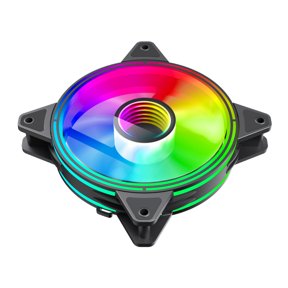 Cooler Fan Gamemax Cooling Fan LED RGB 120mm - FN-12Rainbow-Q-Infinity ...