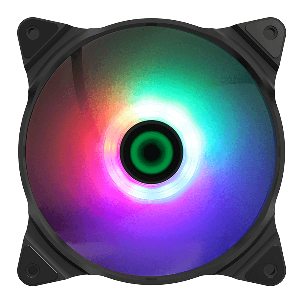 Cooler Fan Gamemax Rainbowforce LED RGB 120mm - FN12Rainbow-C2 ...