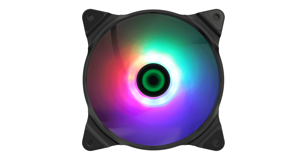 Cooler Fan Gamemax Rainbowforce LED RGB 120mm - FN12Rainbow-C2 ...