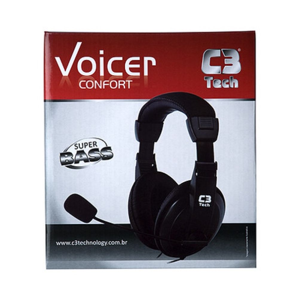 Fone de Ouvido C/ Microfone C3Tech Voicer Comfort | ChipByte Informática