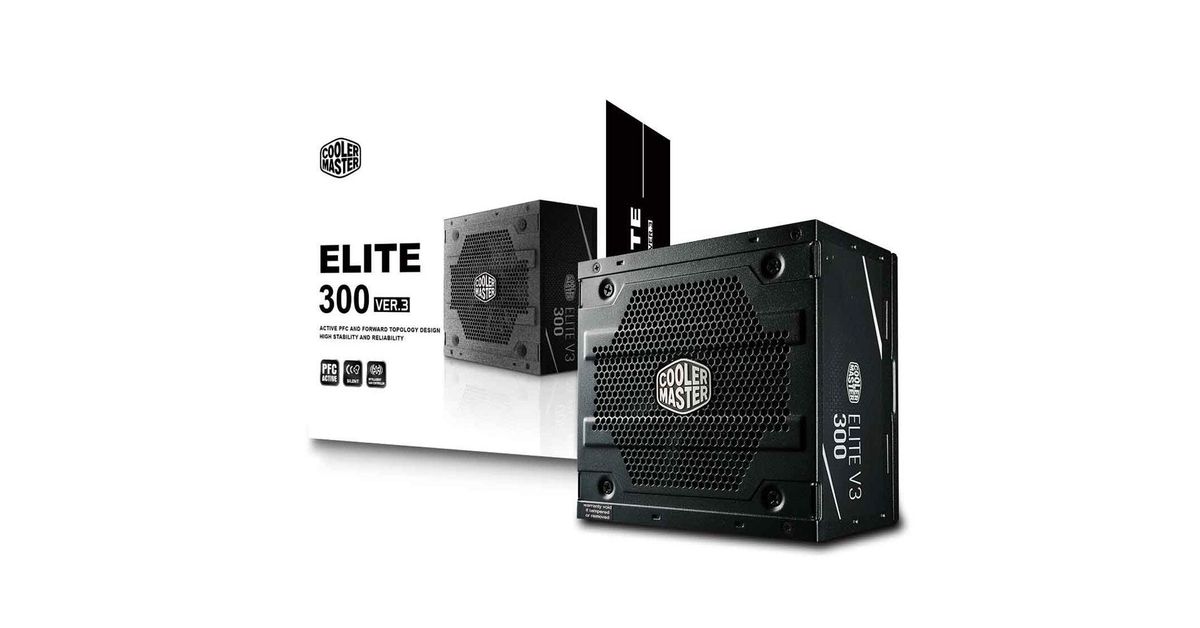 Fonte 300W CoolerMaster Elite V3 - MPW-3001-ACAAN1 | ChipByte Informática