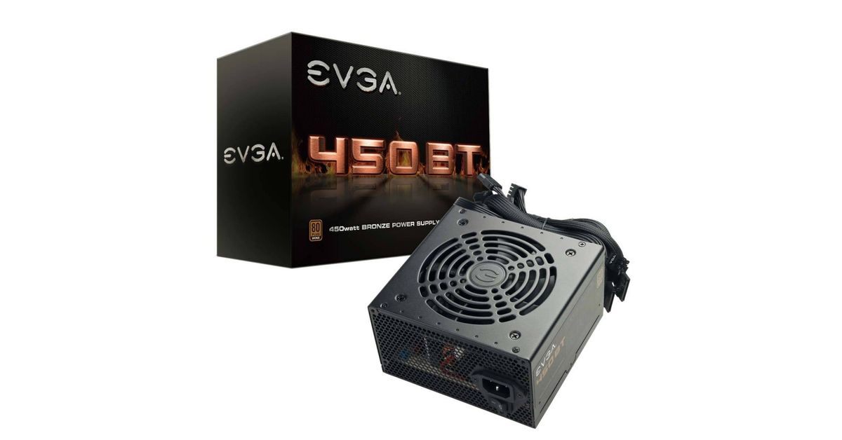 Fonte 450W EVGA 450 BT 80 Plus Bronze 100-BT-0450-K1 | ChipByte Informática