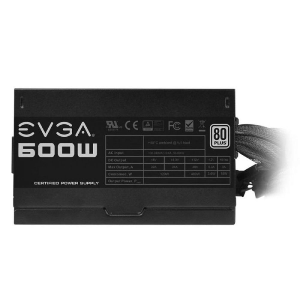 Fonte 600W EVGA 80 Plus White 100-W1-0600-K0 | ChipByte Informática
