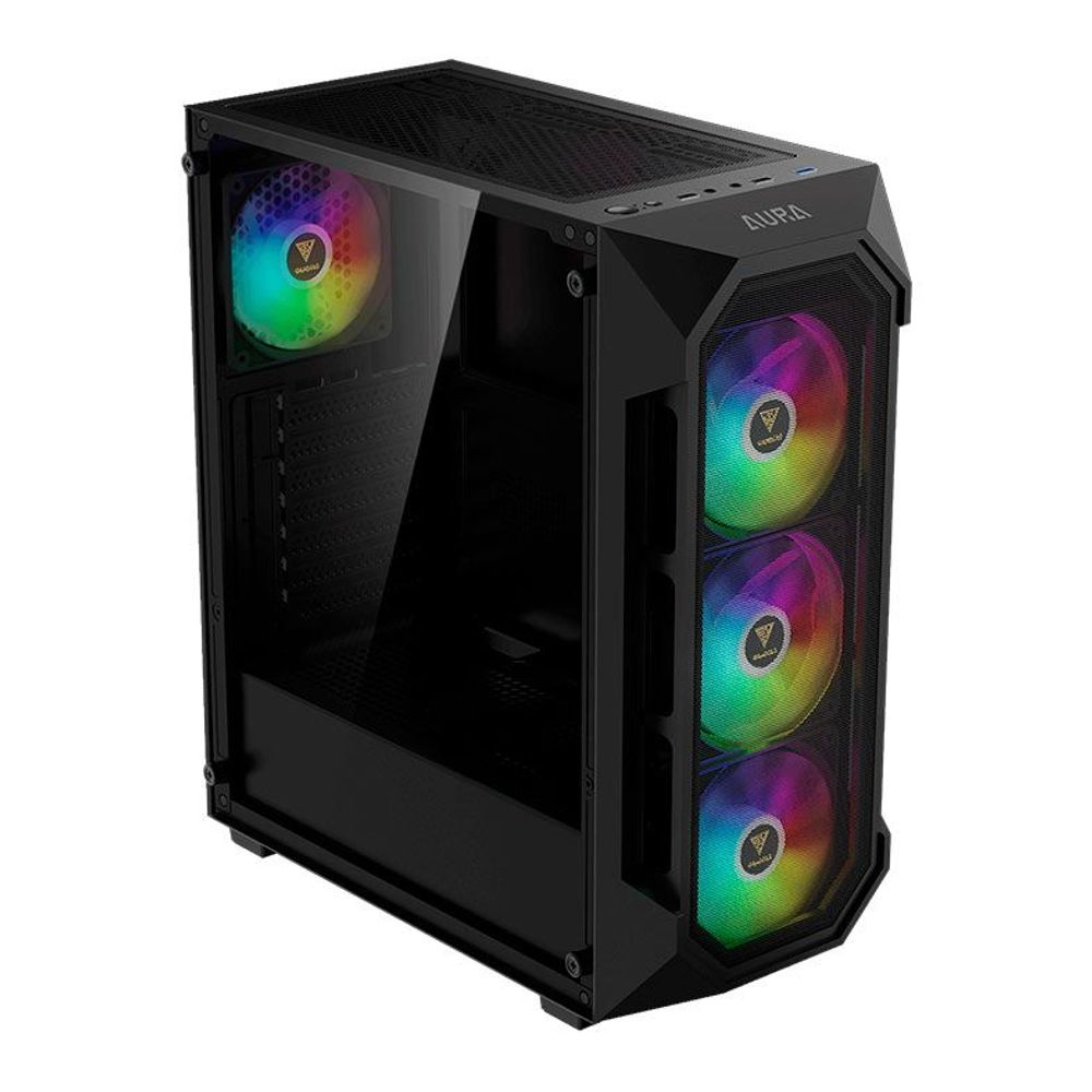 Gabinete Gamer Gamdias Aura GC1 Elite Preto Mid Tower Lateral em Vidro ...