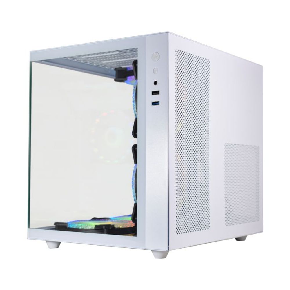 Gabinete Gamer K-Mex Aquario Branco CG-W2SB Mid Tower Lateral em Vidro ...