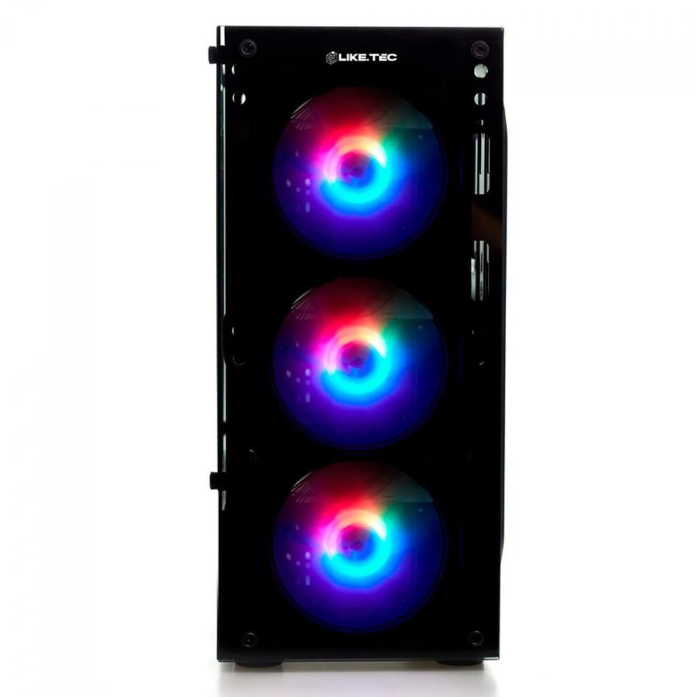 Gabinete Gamer Liketec Matrix RGB Preto Mini Tower Lateral em Vidro ...