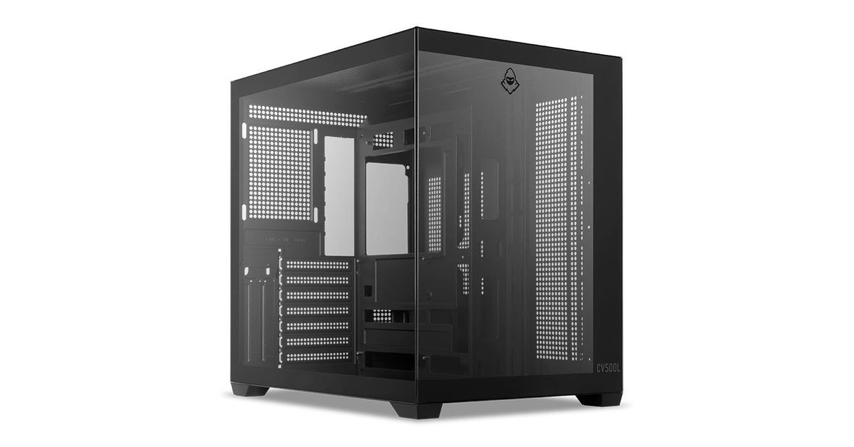 Gabinete Gamer Mancer CV500L Preto Lateral em Vidro Temperado Sem ...