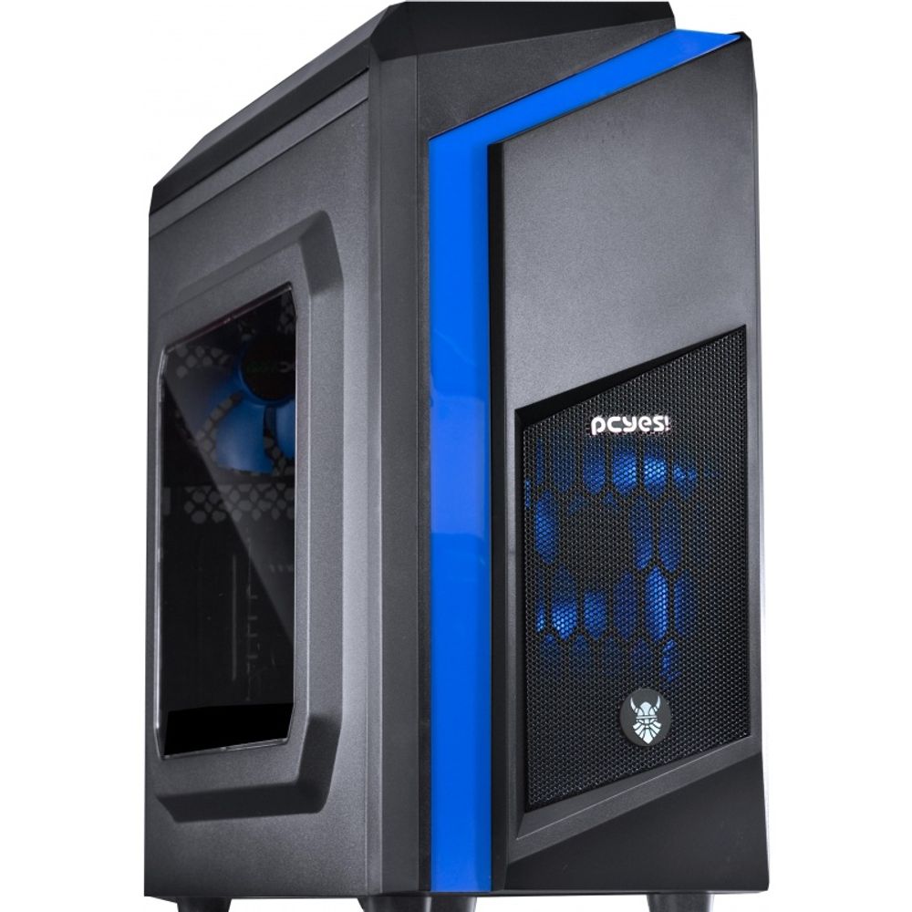 Gabinete Gamer Pcyes Dwarf Azul | ChipByte Informática