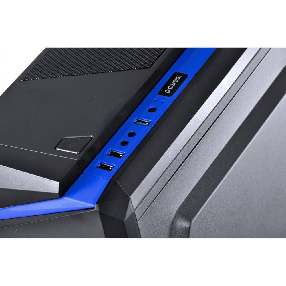 Gabinete Gamer Pcyes Dwarf Azul | ChipByte Informática
