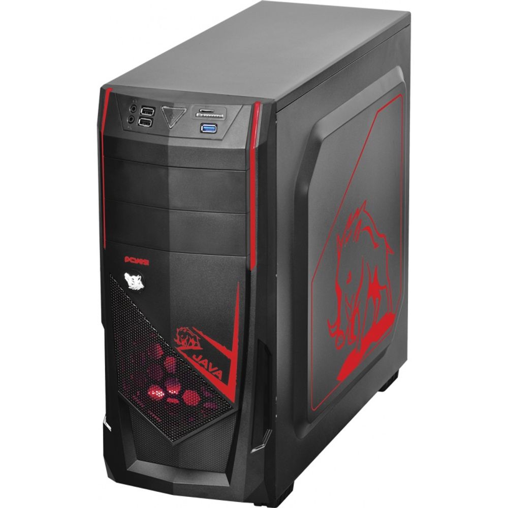 Gabinete Gamer Pcyes Java Vermelho | ChipByte Informática