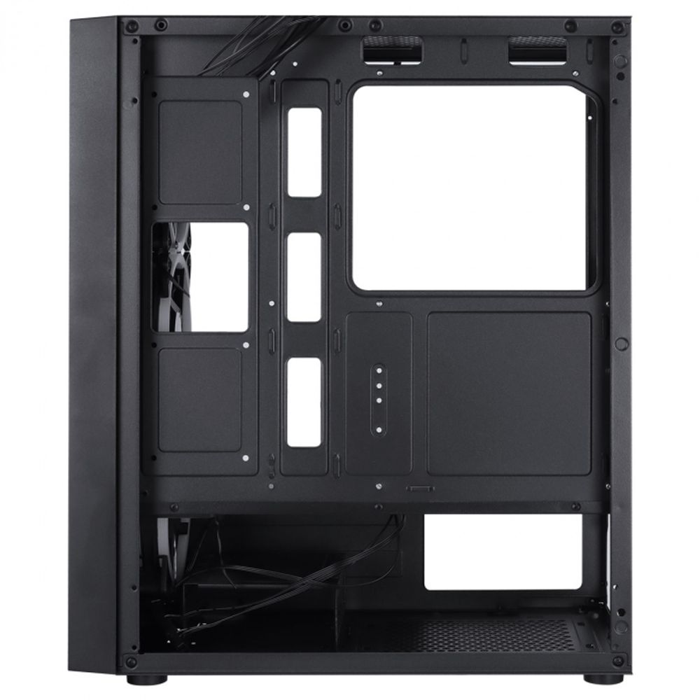 Gabinete Gamer Vinik VX Gaming Antares Preto Com Vidro Temperado e 3 X Fans RGB Frontal ...