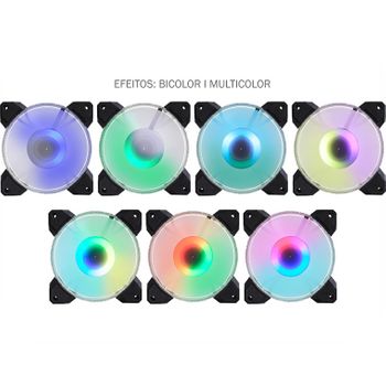 Kit 3 Coolers e Fita LED C/ Controle KMex White Elf Ritmicos ARGB ...