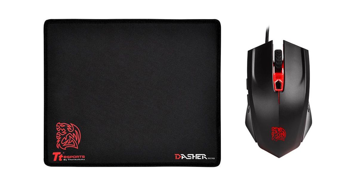 Kit Gamer Thermaltake - Mouse Talon X RGB + Mousepad Control Pequeno ...