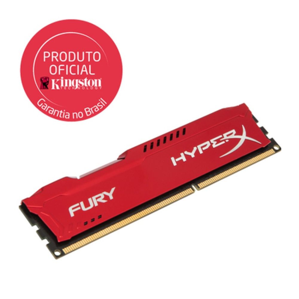 Memoria DDR3 8GB 1600Mhz Kingston HyperX Fury Red Series | ChipByte Informática