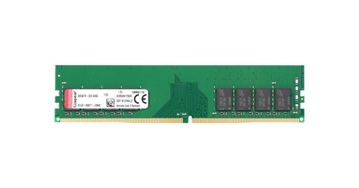 Memoria DDR4 8GB 2400 Kingston - KVR24N17S8/8 | ChipByte Informática