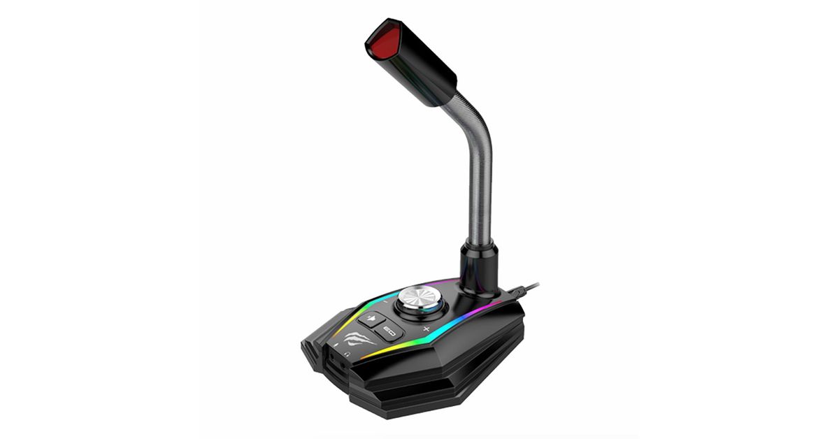 Microfone Havit Gamenote HV-GK56 RGB USB | ChipByte Informática
