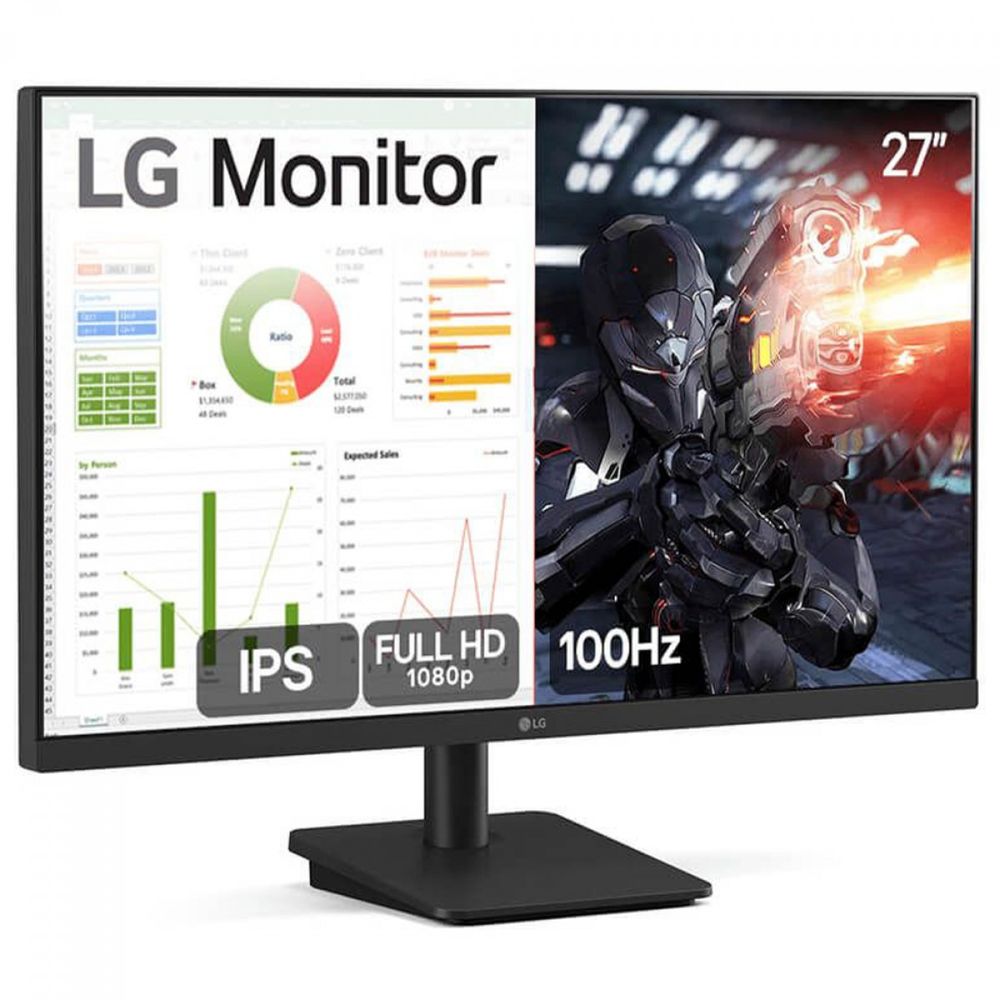 Monitor LG 27" LED IPS 27MS500-B Gamer FULL HD 100HZ 5ms HDMI | ChipByte Informática