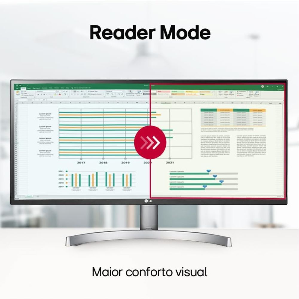 Monitor LG 29" LED IPS Ultra Wide 75Hz 5ms Freesync FULL HD HDMI DisplayPort Som Integrado ...