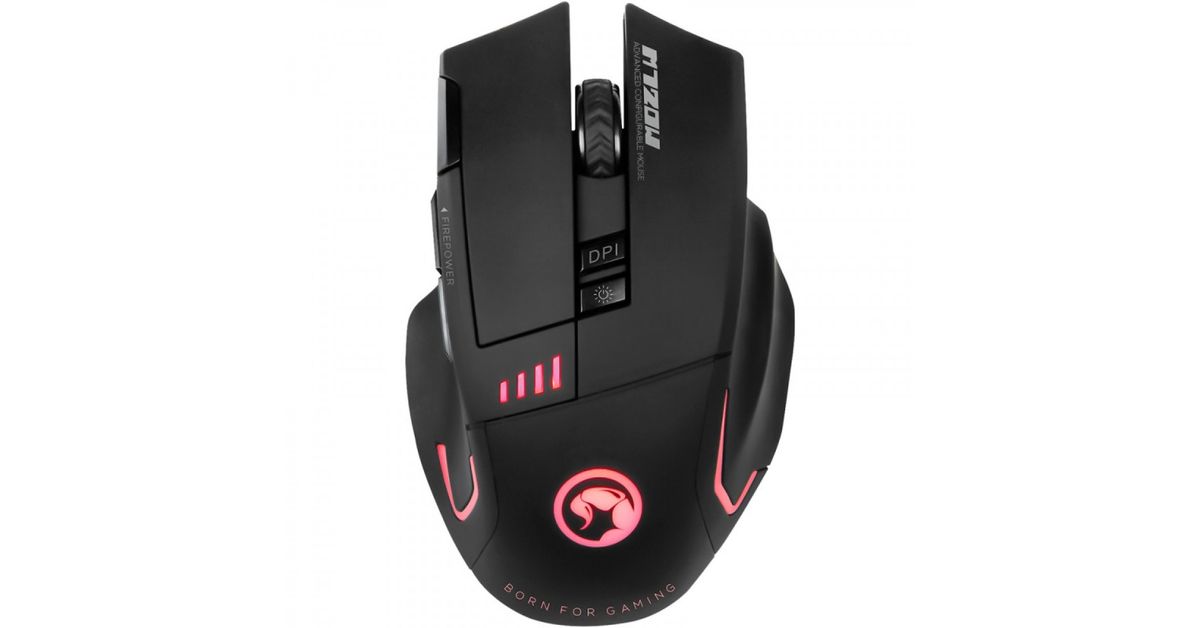 Mouse Gamer Marvo Scorpion M720W Wireless 4800DPI - RGB LED 6 cores ...