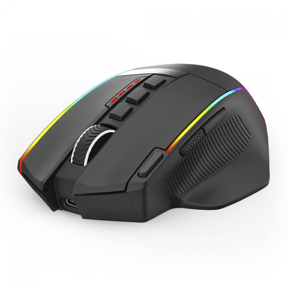 Mouse Gamer Sem Fio Redragon Swain RGB Preto 16000DPI 9 Botões ...