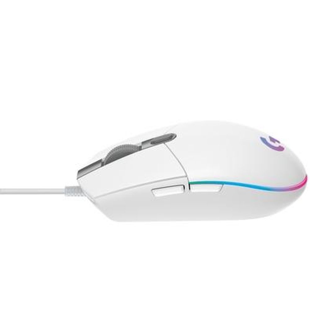 Mouse Gamer USB Logitech G203 Branco RGB 8000DPI - 910-005794 ...