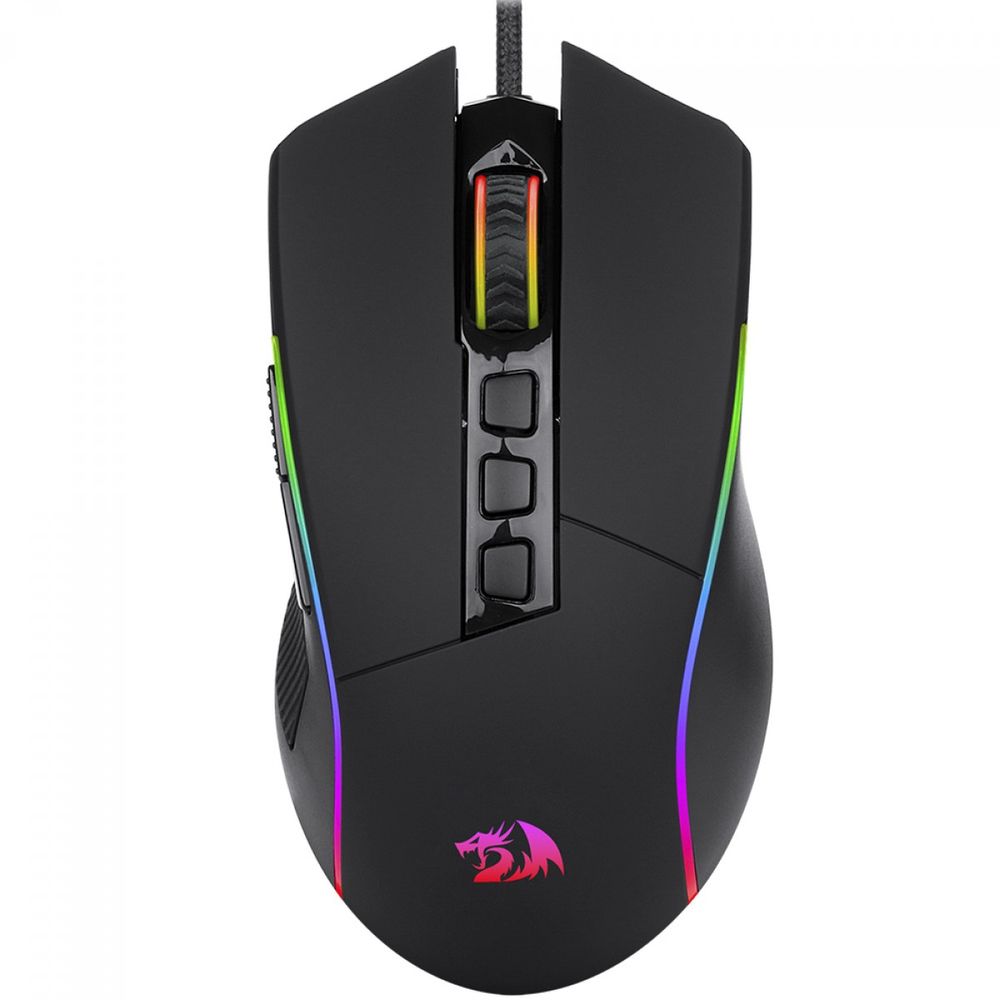 Mouse Gamer USB Redragon Plank RGB Preto 16000DPI 9 Botões - M812-RGB ...