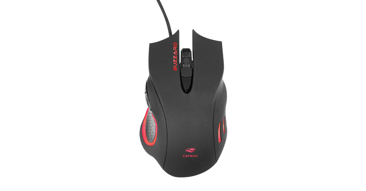 Mouse USB C3Tech Buzzard MG-110BK Gamer 3200DPI | ChipByte Informática