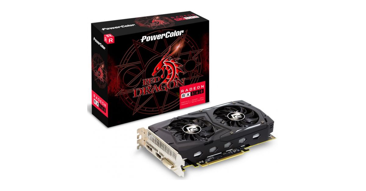 Placa de Vídeo 2GB Radeon RX 560 Power Color Red Dragon | ChipByte ...