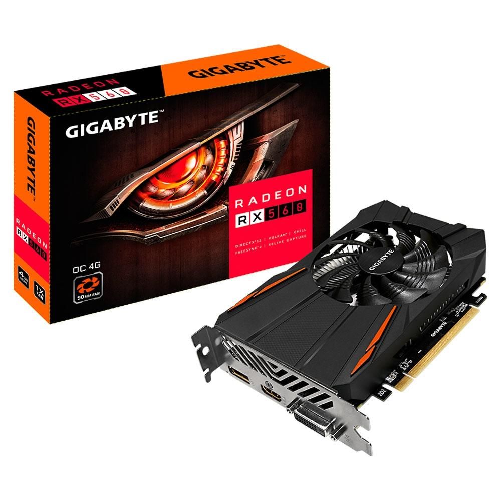 Placa de Video 4GB Radeon RX 560 Gigabyte OC GDDR5 - GV-RX560OC-4GD ...