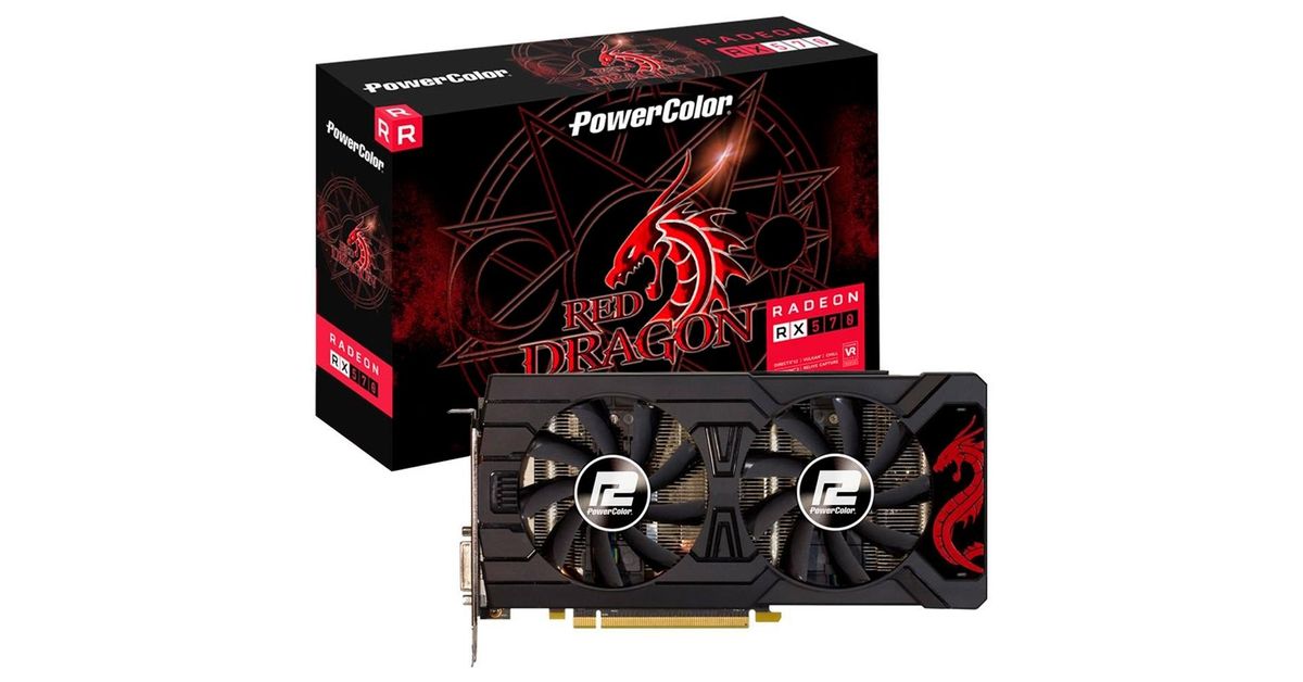 Placa de Video 4GB Radeon RX 570 Power Color RED DRAGON GDDR5 - AXRX ...