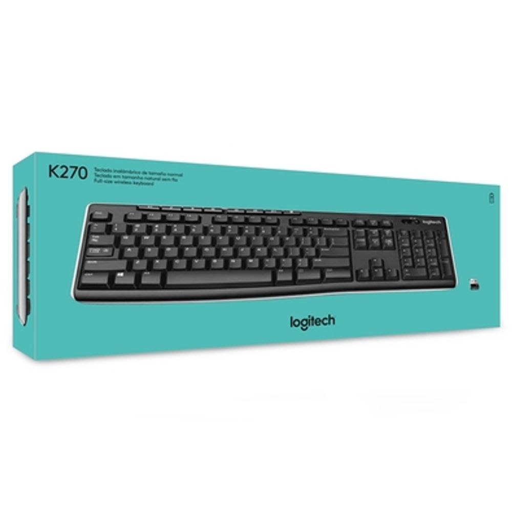 Teclado Sem Fio USB Logitech K270 | ChipByte Informática