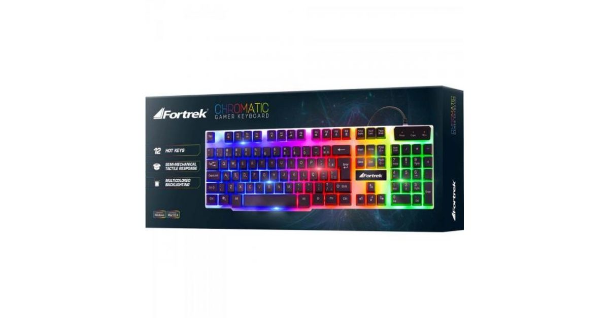 Teclado USB Fortrek Gamer Chromatic GK-710 | ChipByte Informática