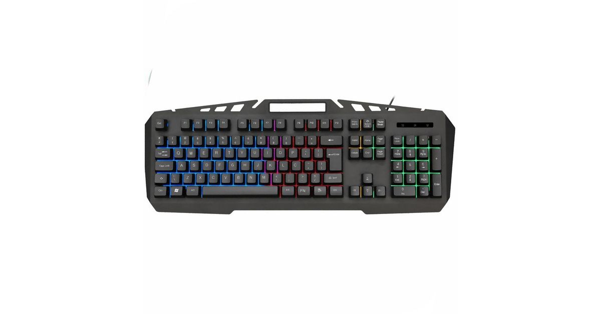 Teclado USB K-MEX Gamer Spartacus KB-A328 | ChipByte Informática