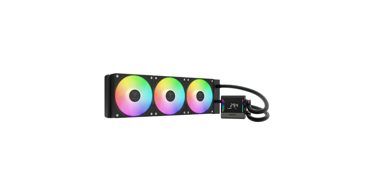 Water Cooler Gamdias Chione E4-360 Preto 360MM Display LCD ARGB ...