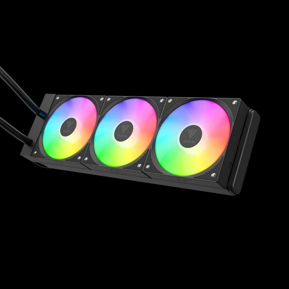 Water Cooler Gamdias Chione E4-360 Preto 360MM Display LCD ARGB ...