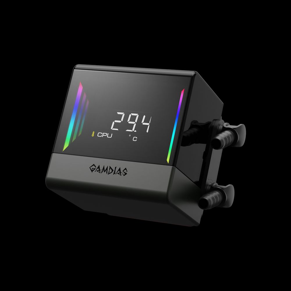 Water Cooler Gamdias Chione E4-360 Preto 360MM Display LCD ARGB ...